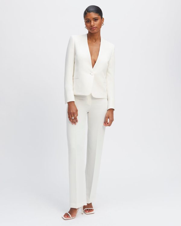 Pantalon tailleur Berlin - Blanc | The Wedding Explorer